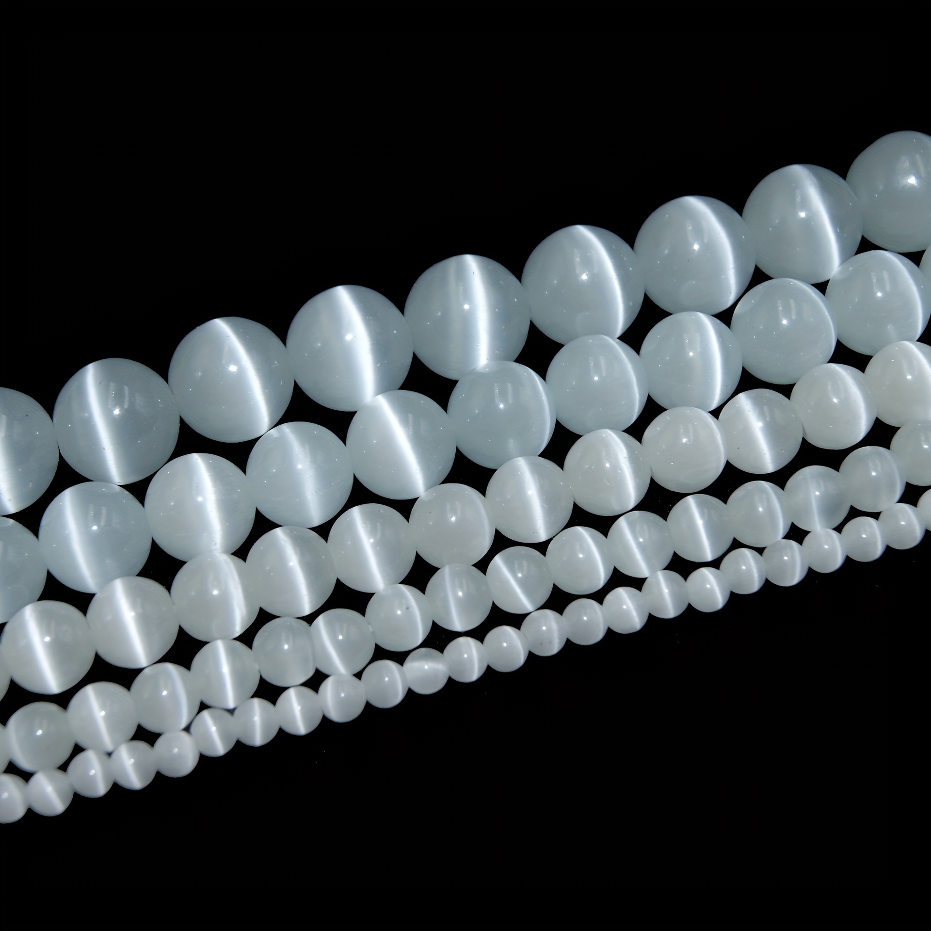 1 Strand Natural Cat Eye Stone Beads Round Loose Spacer - Temu Canada