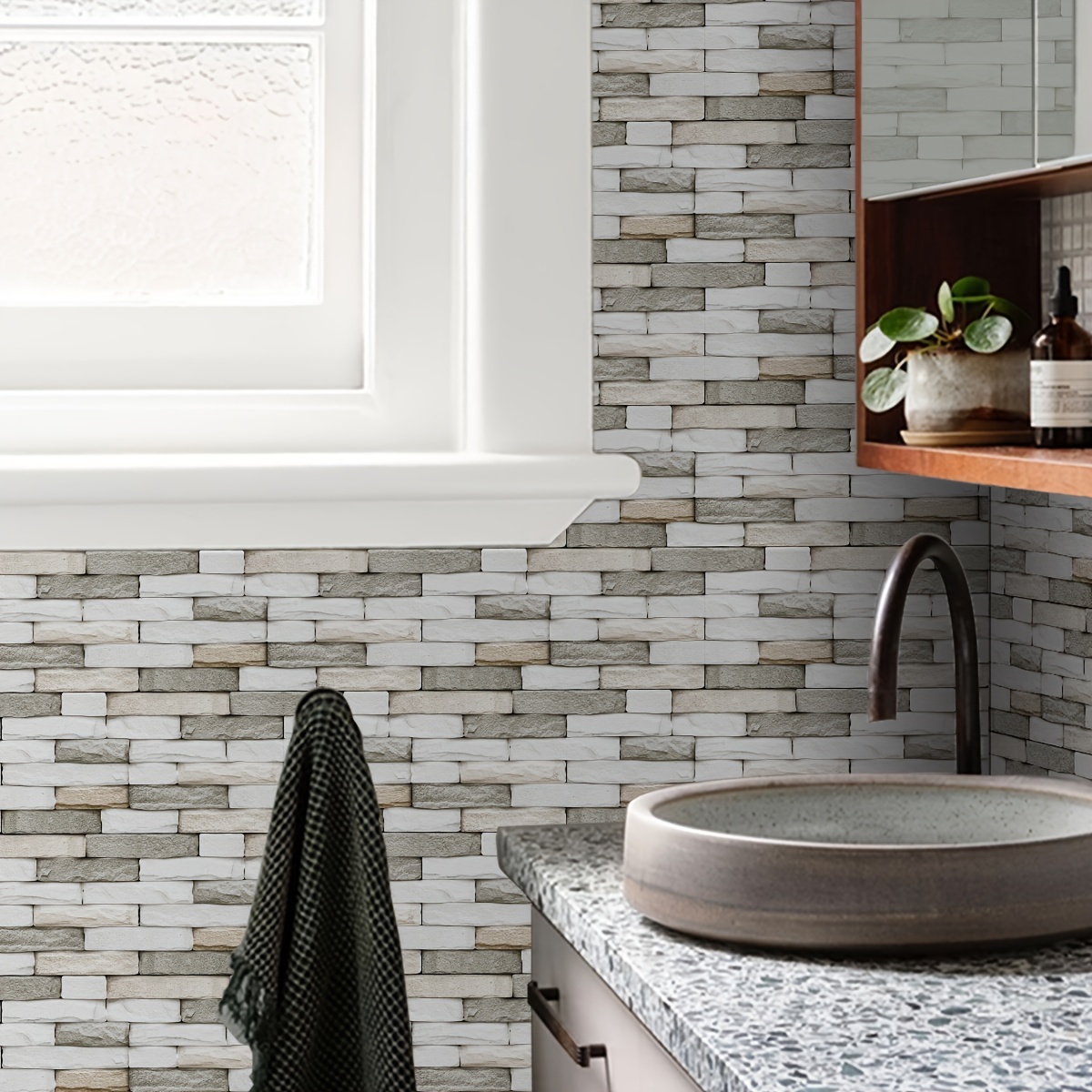 Wall Stickers Self adhesive Waterproof Oil proof Moisture - Temu Canada