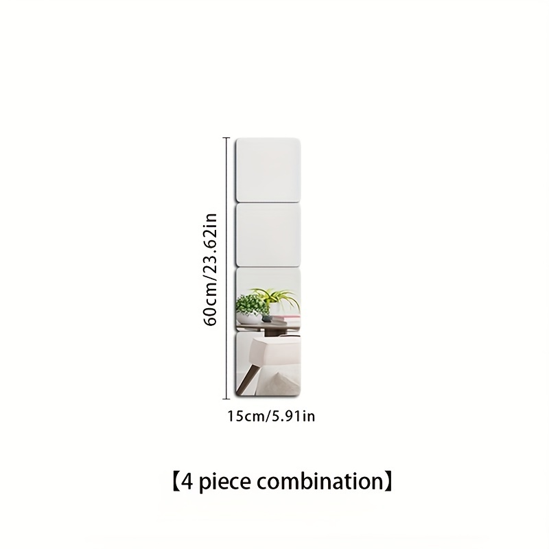 Wall Splicing Mirror Anti Drop Self adhesive Dormitory - Temu Norway