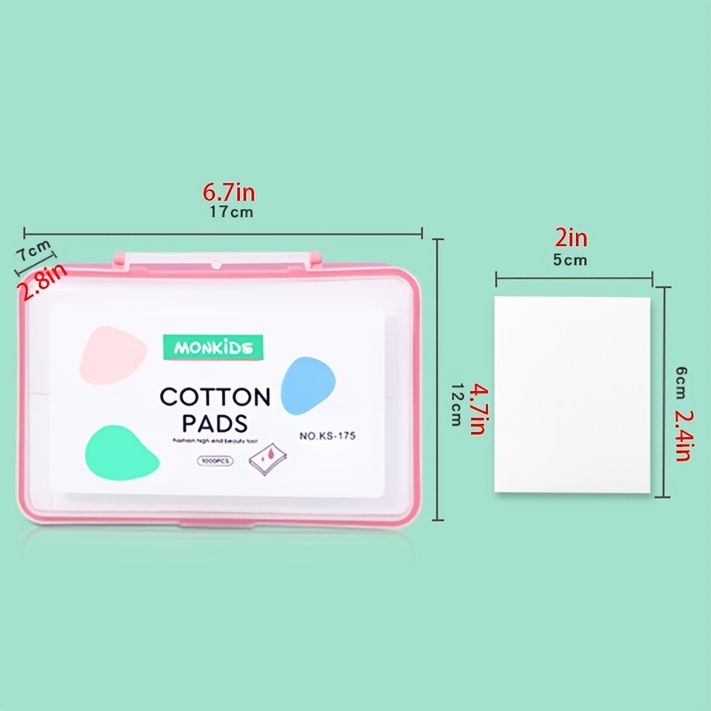 1000pcs Cotton Pads With Box Facial Eye Makeup Remover - Temu Australia