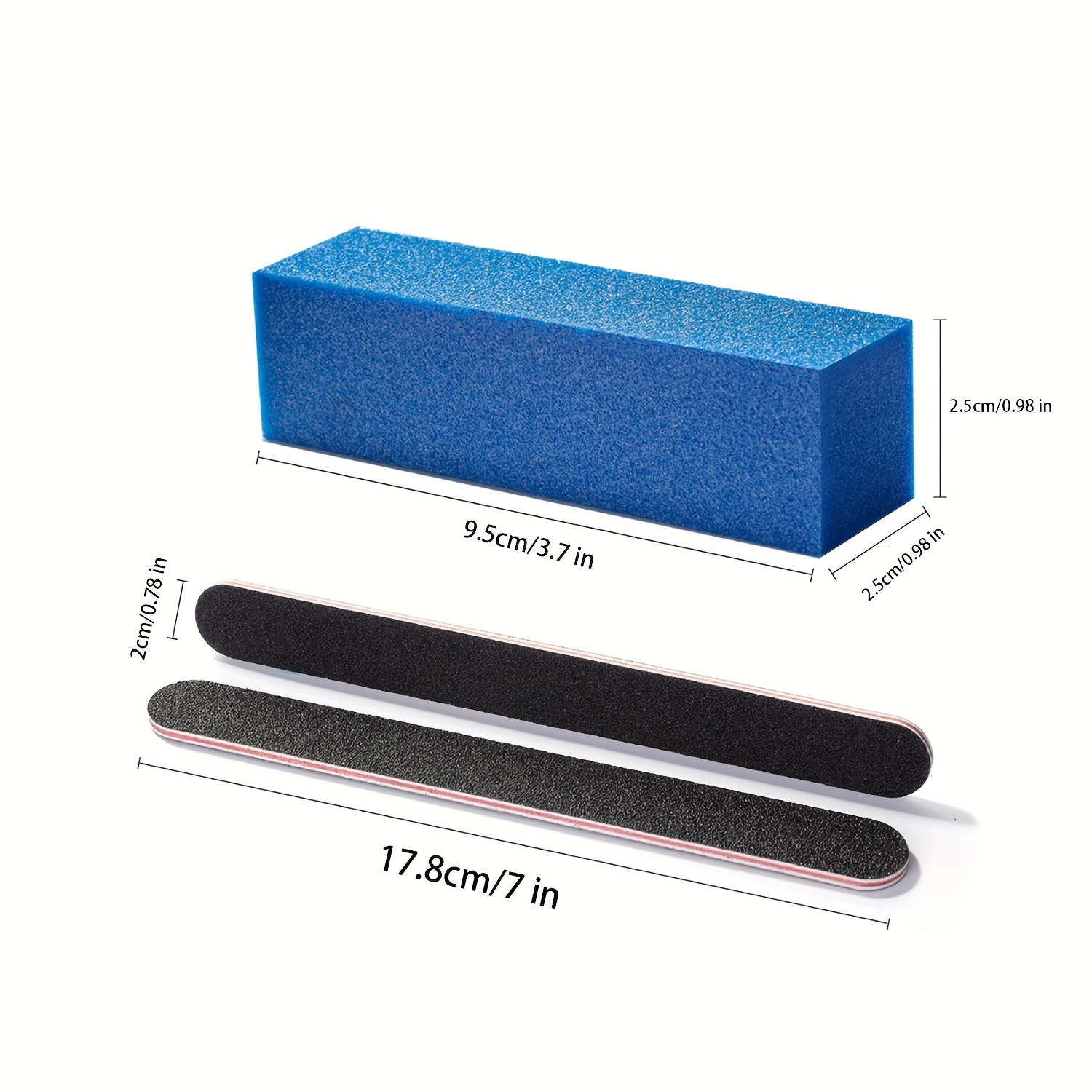 Nail Files Grit Rectangular Care s Tools - Temu United