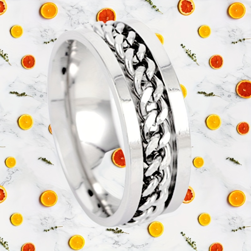 Bottle Open Beer Ring Men's Rotating Chain Alloy Ring - Temu United Kingdom