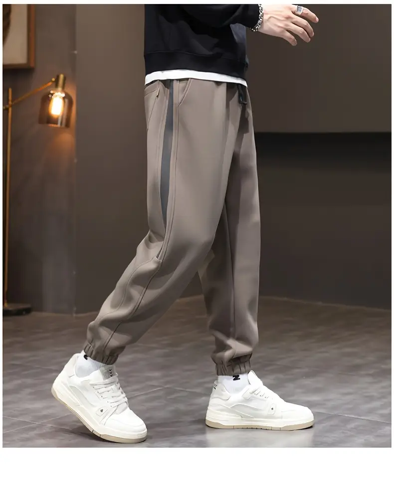 Mens Stylish Comfy Solid Joggers Pockets Active Breathable Temu