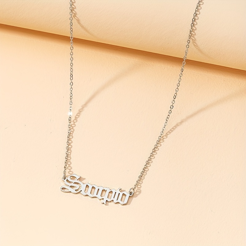 12 Zodiac Signs Pendant Necklace Adjustable Alloy Neck Chain - Temu ...