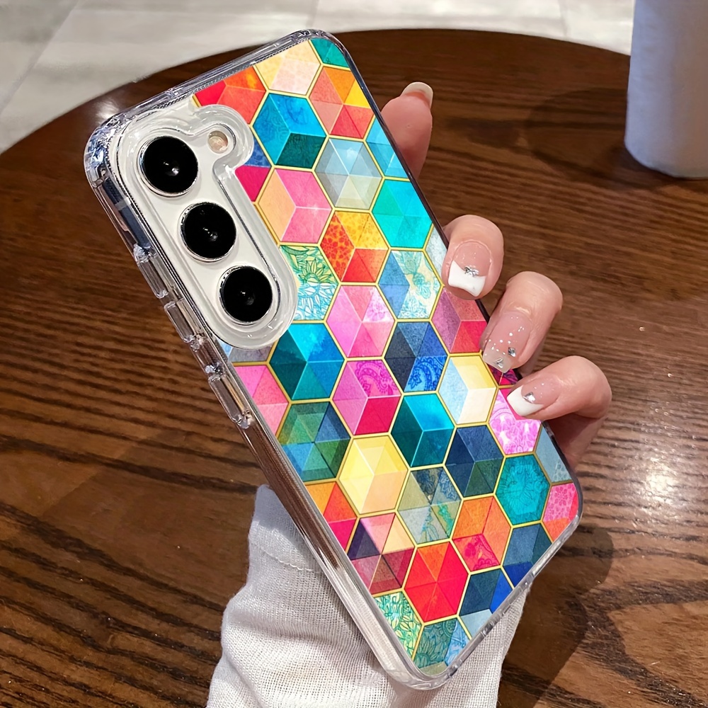 Colorful Phone Case For Samsung Galaxy S23/fe/plus/ultra - Temu Canada