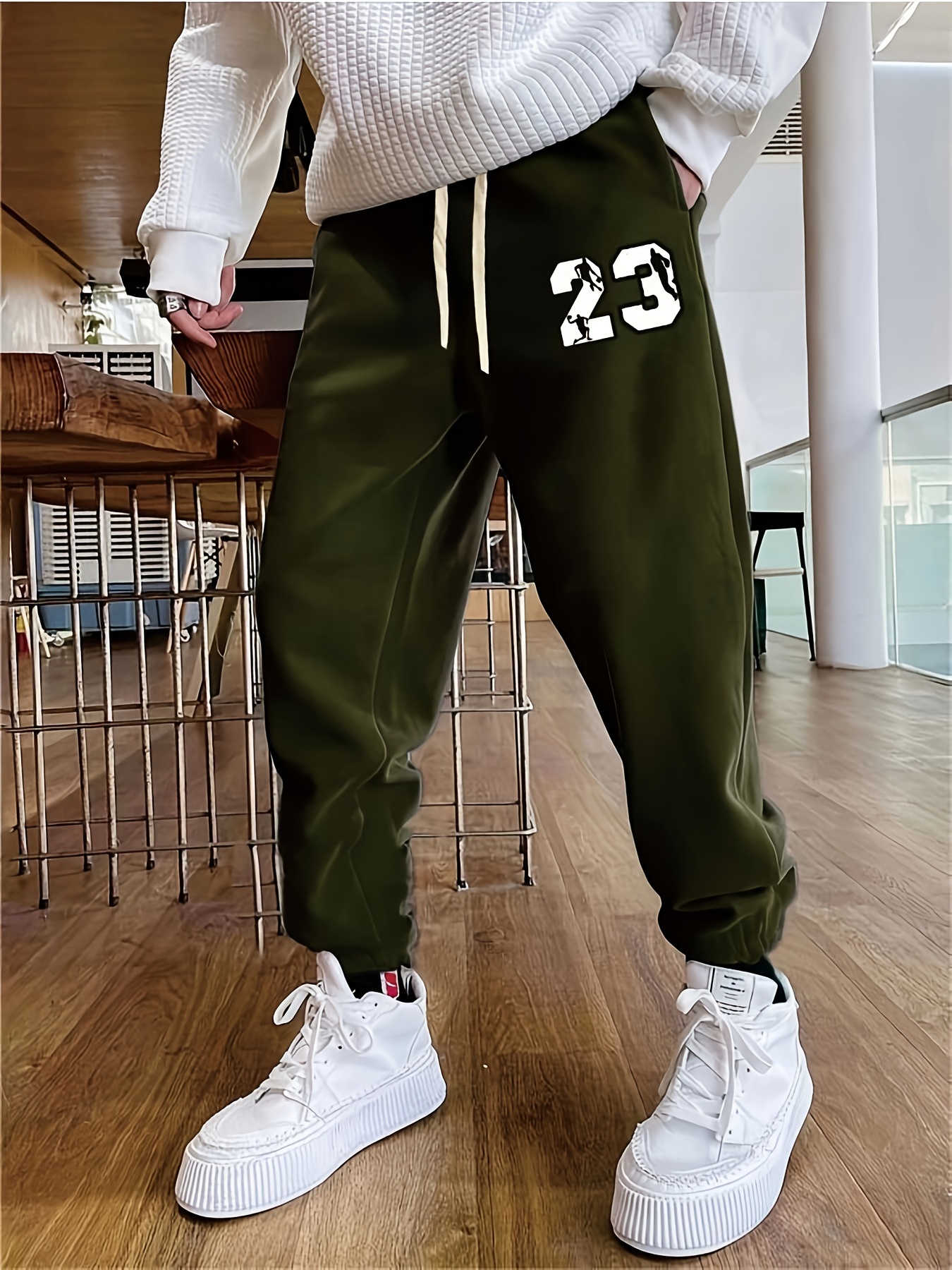 23 Print Mens Pants Drawstring Sweatpants Loose Casual Temu Denmark