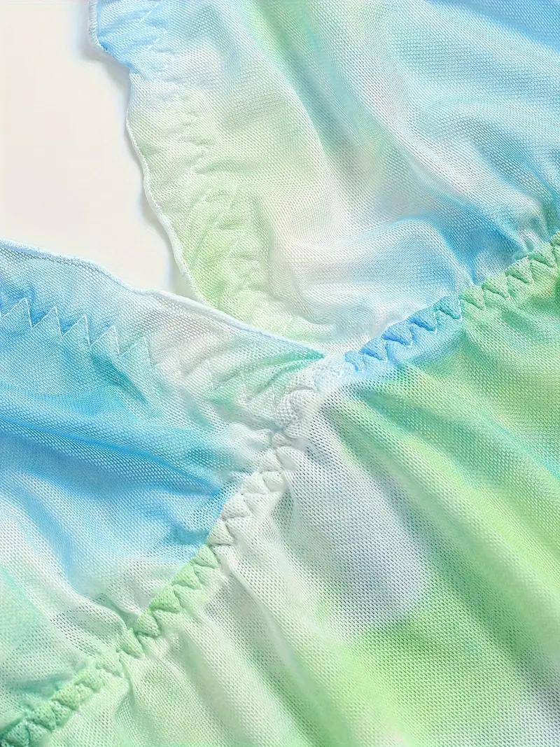 Plus Size Sexy Lingerie Set Womens Plus Tie Dye Lettuce Temu