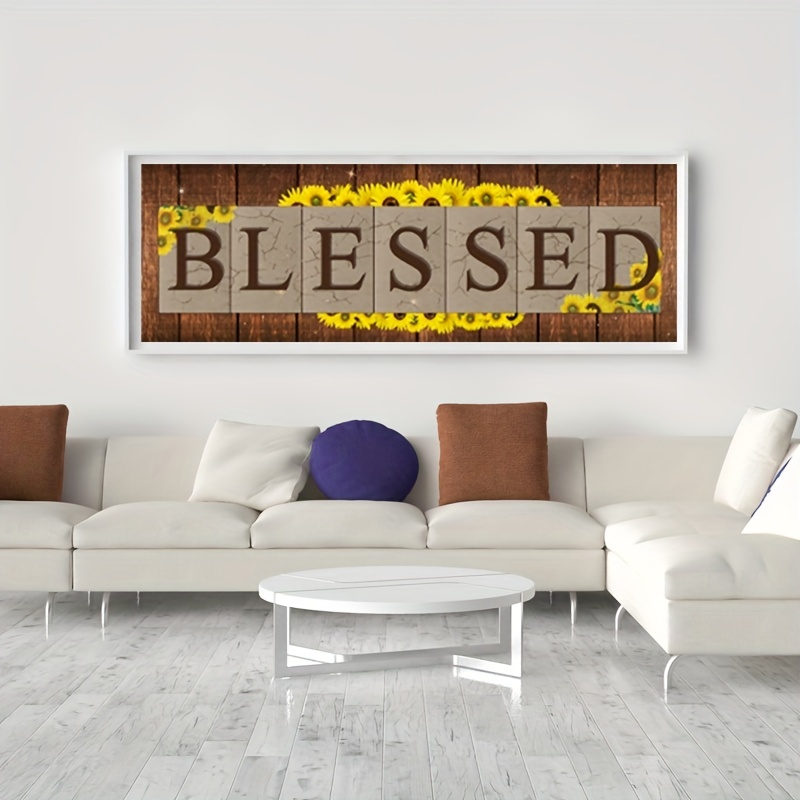 Canvas Poster Rustic Art Family Blessing Sign Inspirational - Temu Canada
