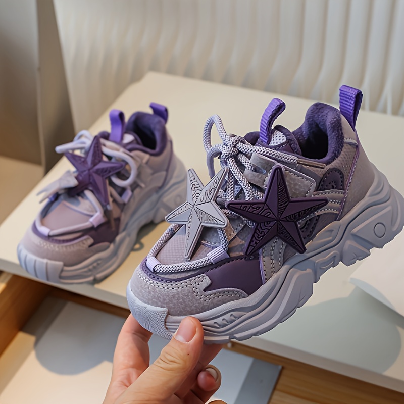 Girl's Trendy Chunky Shoes Comfy Non Slip Casual Breathable - Temu ...