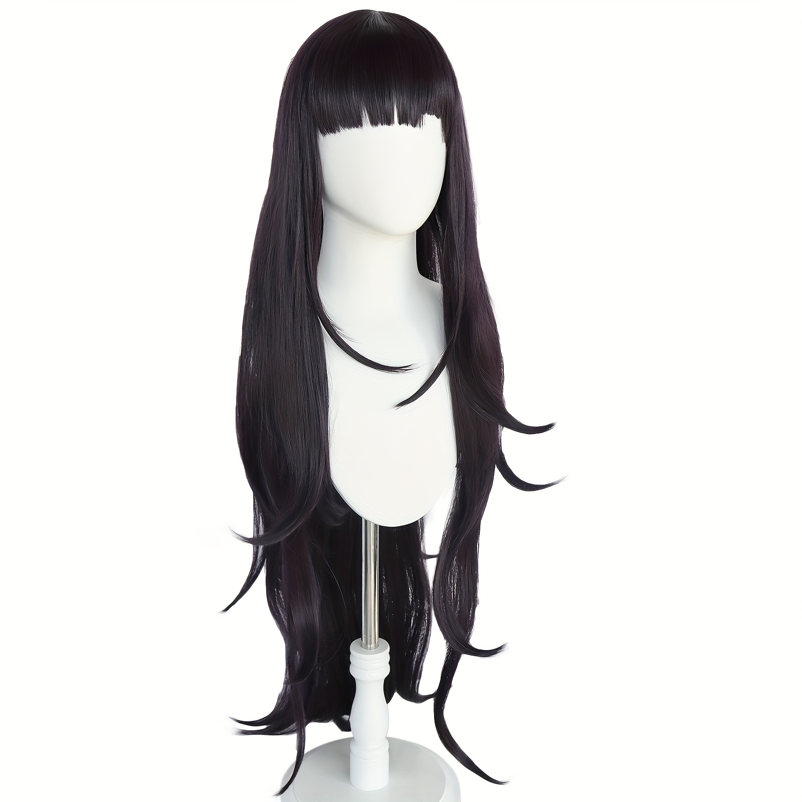 Synthetic Super Long Purple Anime Cosplay Wig - Temu Canada