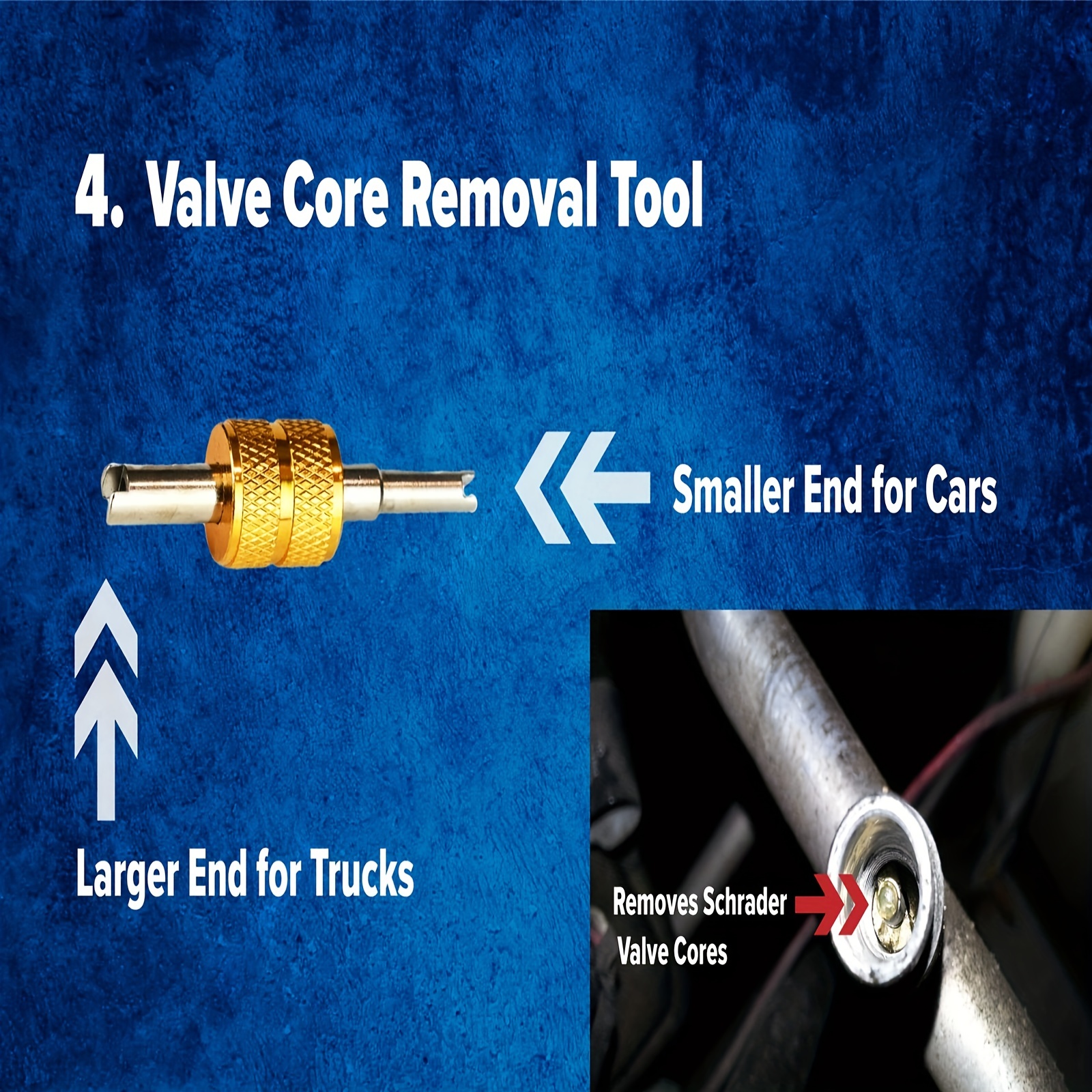 R134A セルフシール、シングルパンク缶タップ、バルブコア取り外しツール付き - Temu Japan
