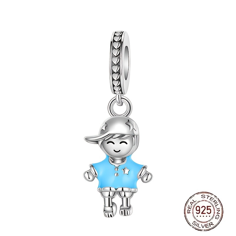 S925 Silver Boy Girl Pendant Ice Cream Pendant Love - Temu United Kingdom