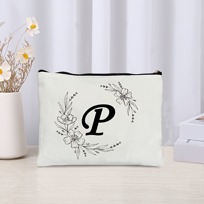 Simple Letter Pattern Clutch Carry Pouch Zipper Lightweight - Temu United Kingdom