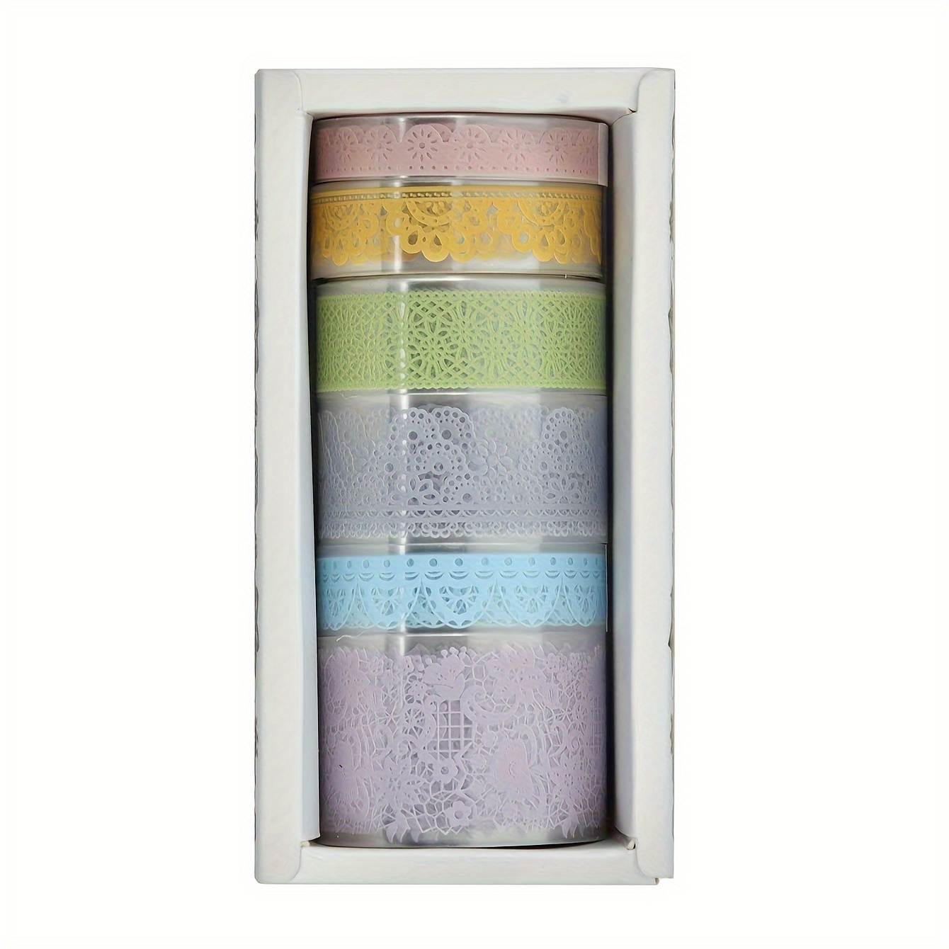 Floating Lace Paper Tape Set Retro Multi color Lace Tape - Temu Canada
