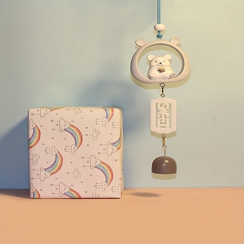 Creative Cartoon Greedy Kawaii Mouse Wind Chime Cute Home - Temu