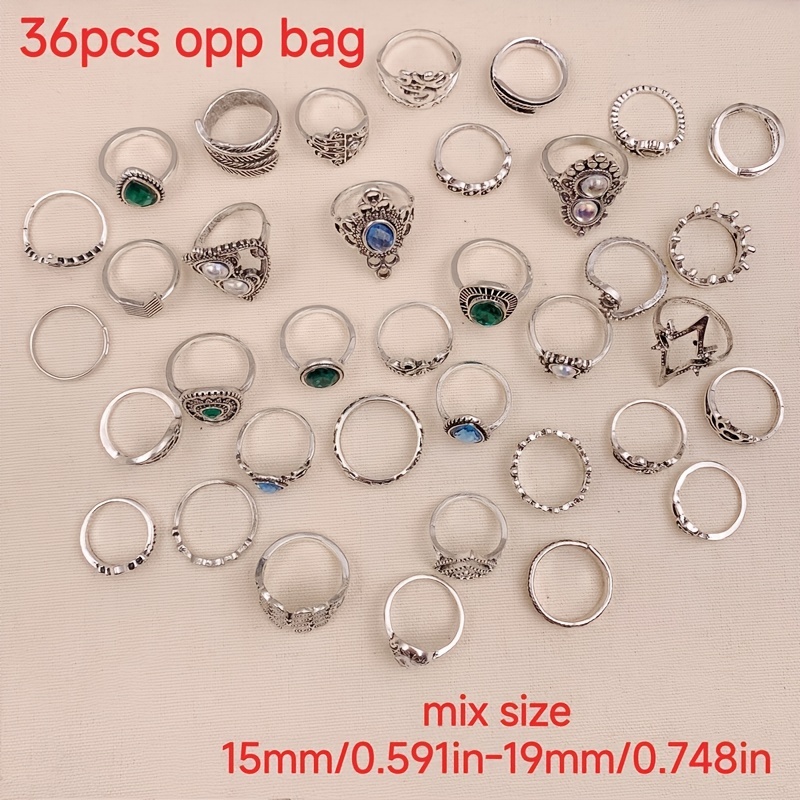 Retro Bohemian Style Men's Rings Jewelry Charming Finger - Temu United ...