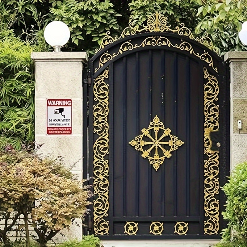 私有地非侵入標識 2 個 屋外ビデオ監視標識 Uv プリント防錆アルミニウム 家庭用 ビジネス用 車線警報器 閉回路テレ Temu Japan