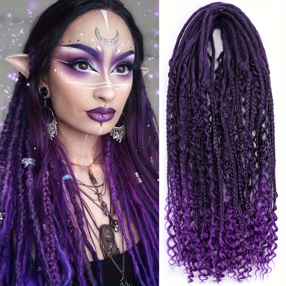 Boho De Dreadlock Extensions Synthetic Double Ended - Temu United Kingdom