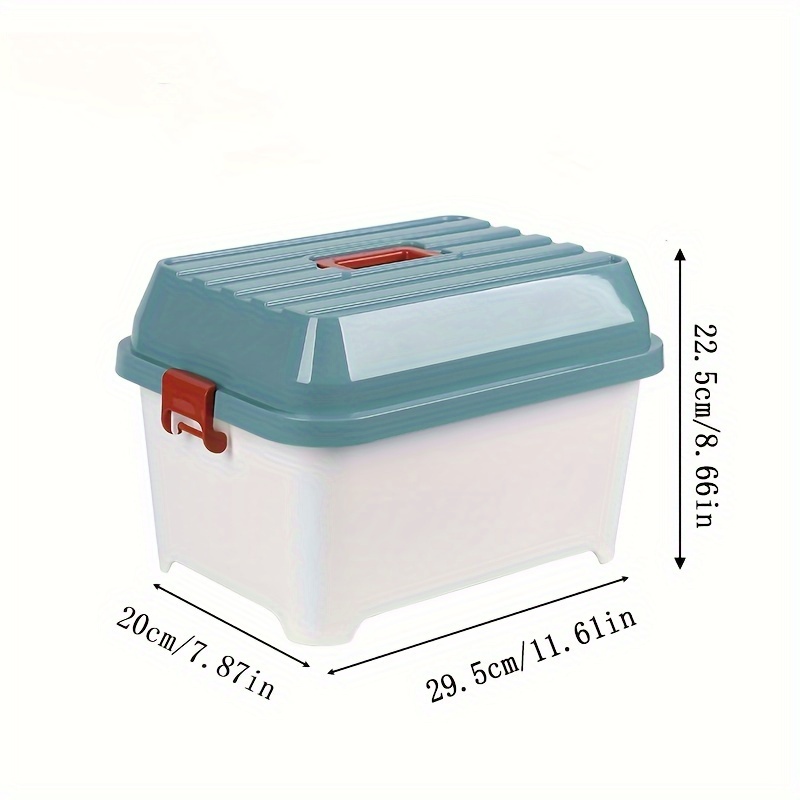 1pc Portable Storage Box Lid Plastic Finishing Box Toy - Temu Australia