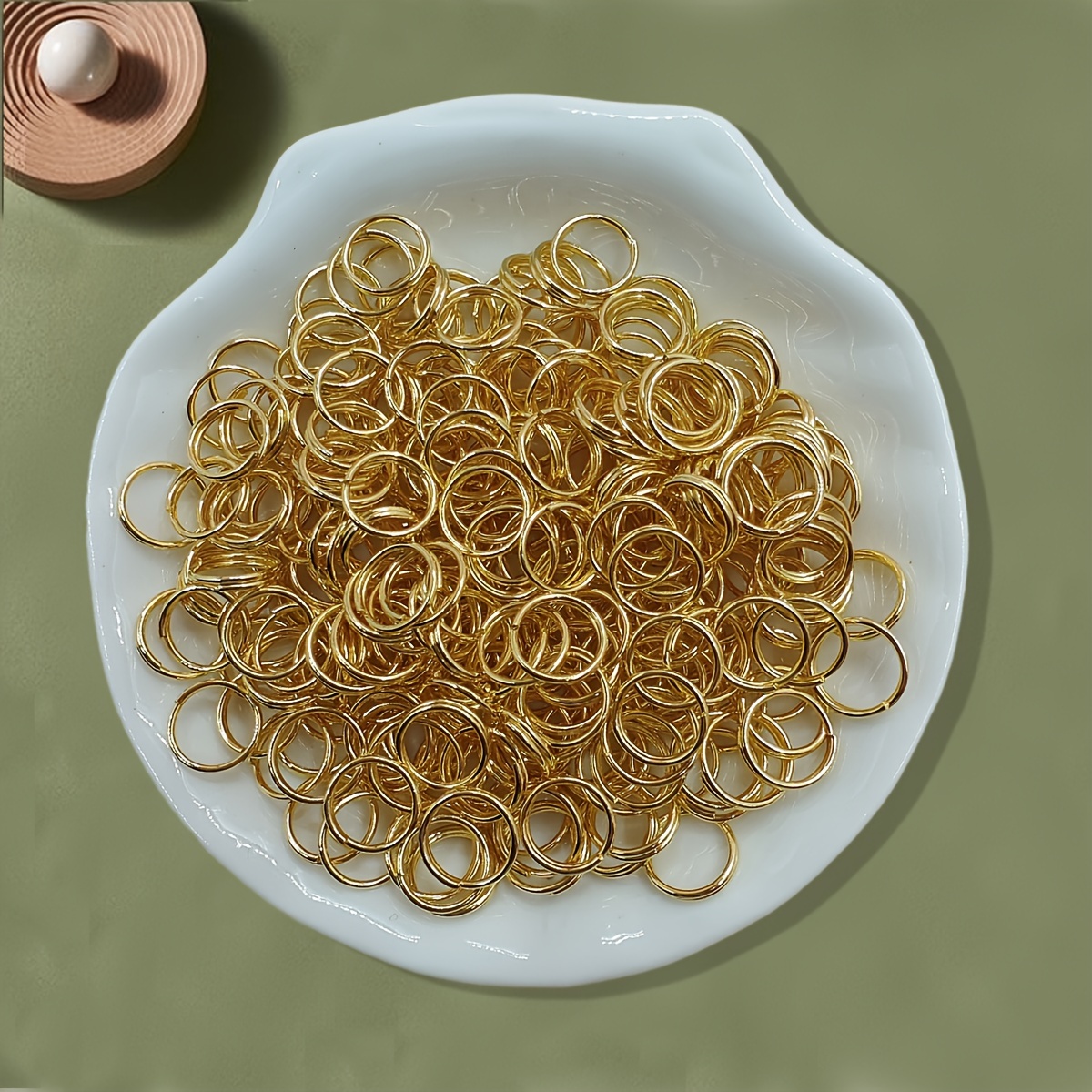 Bag 5 6 8 Open Jump Rings Double Loops Split Rings Golden - Temu United ...