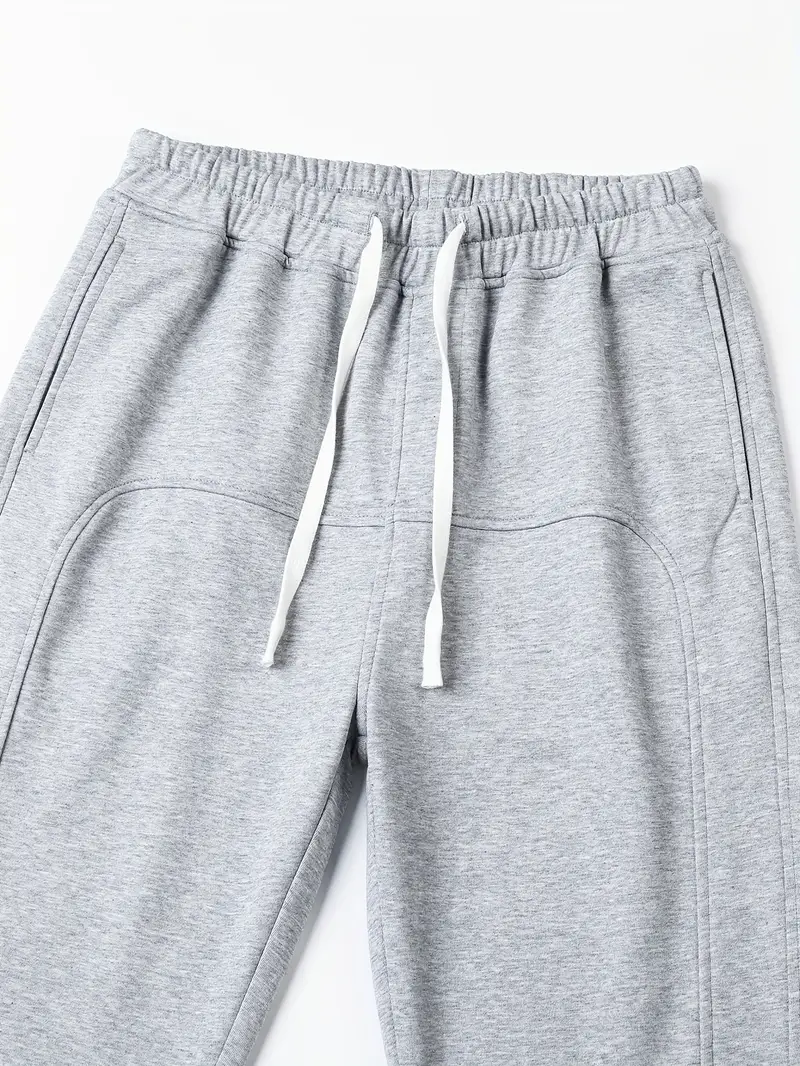 Mens Stylish Loose Solid Sweatpants Pockets Active Temu United Kingdom