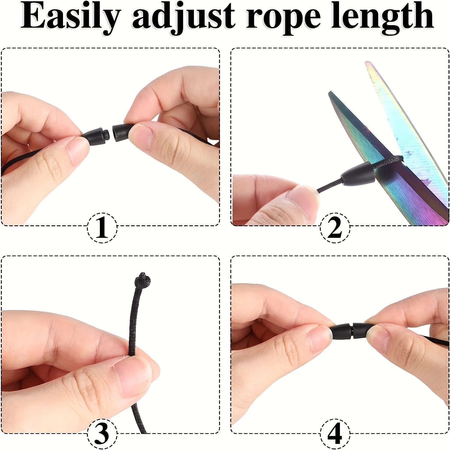 Retractable Silicone Bead String Lanyards Transparent - Temu