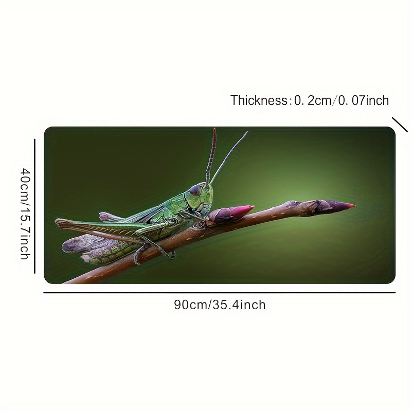 Green Locust Grasshopper Insect Rubber Mouse Pad Gaming - Temu Canada