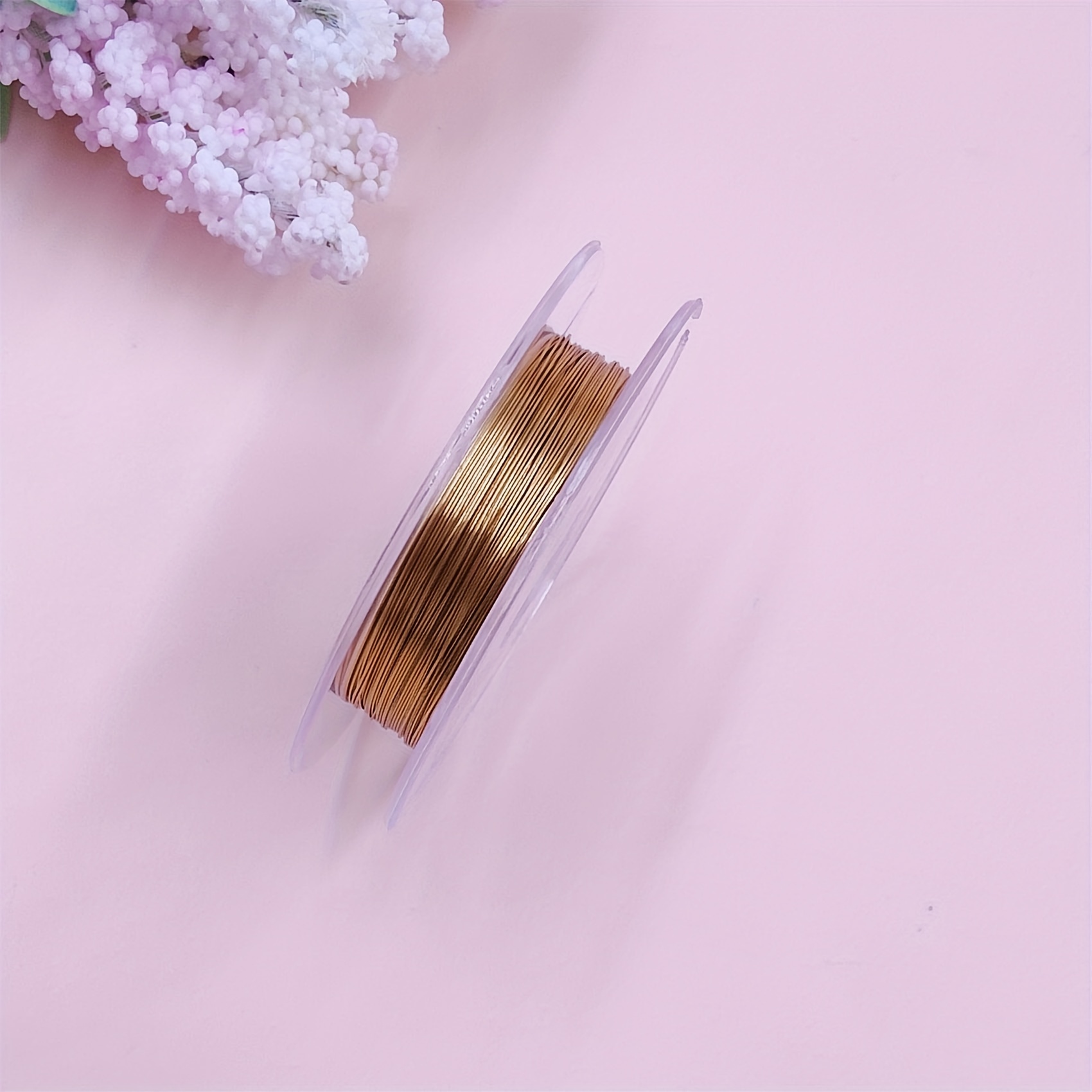 Multicolor Copper Wire Diy Beaded Bracelet Necklace Jewelry - Temu ...