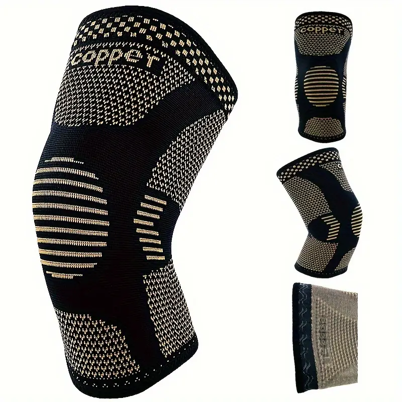 Order A Size Up 2pcs Copper Ion Knee Sleeves Knee Compression Sleeves