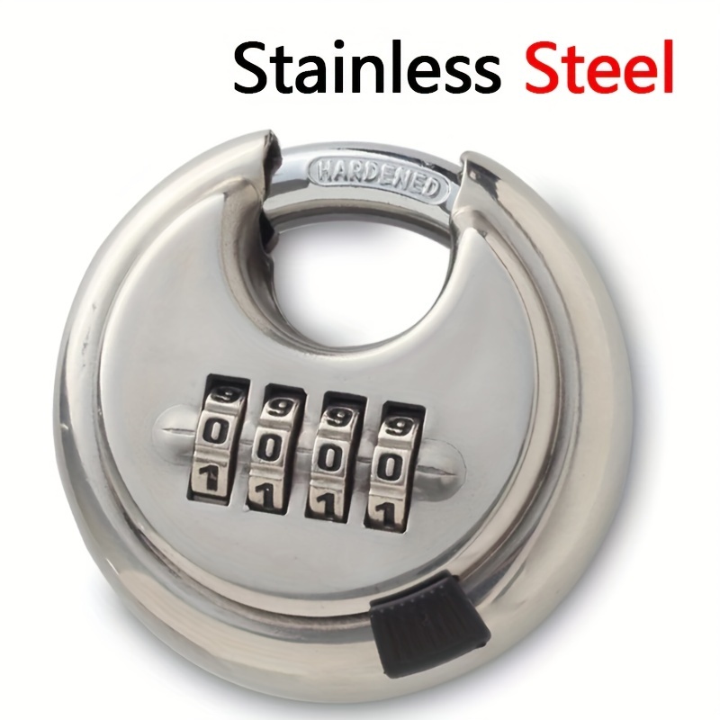 Combination Lock Stainless Steel Discus Padlock Combination - Temu Canada