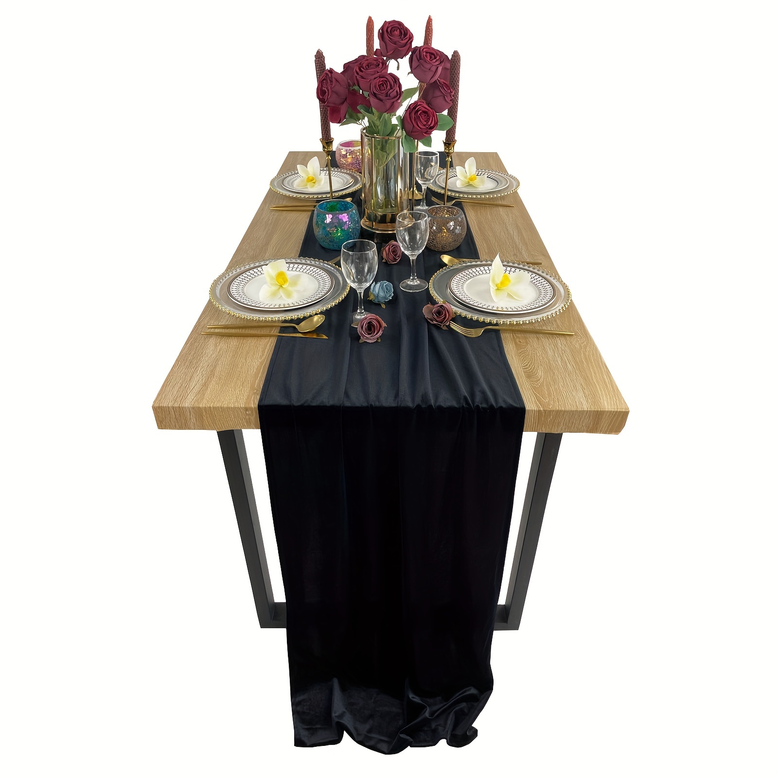 Velvet Table Runner Luxurious Velvet Table Runner Wedding - Temu