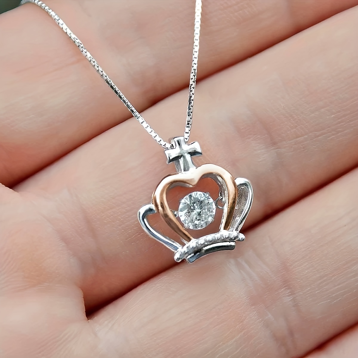 to My Badass Bestie Luxe Crown Necklace with Message Card and Gift Box Set