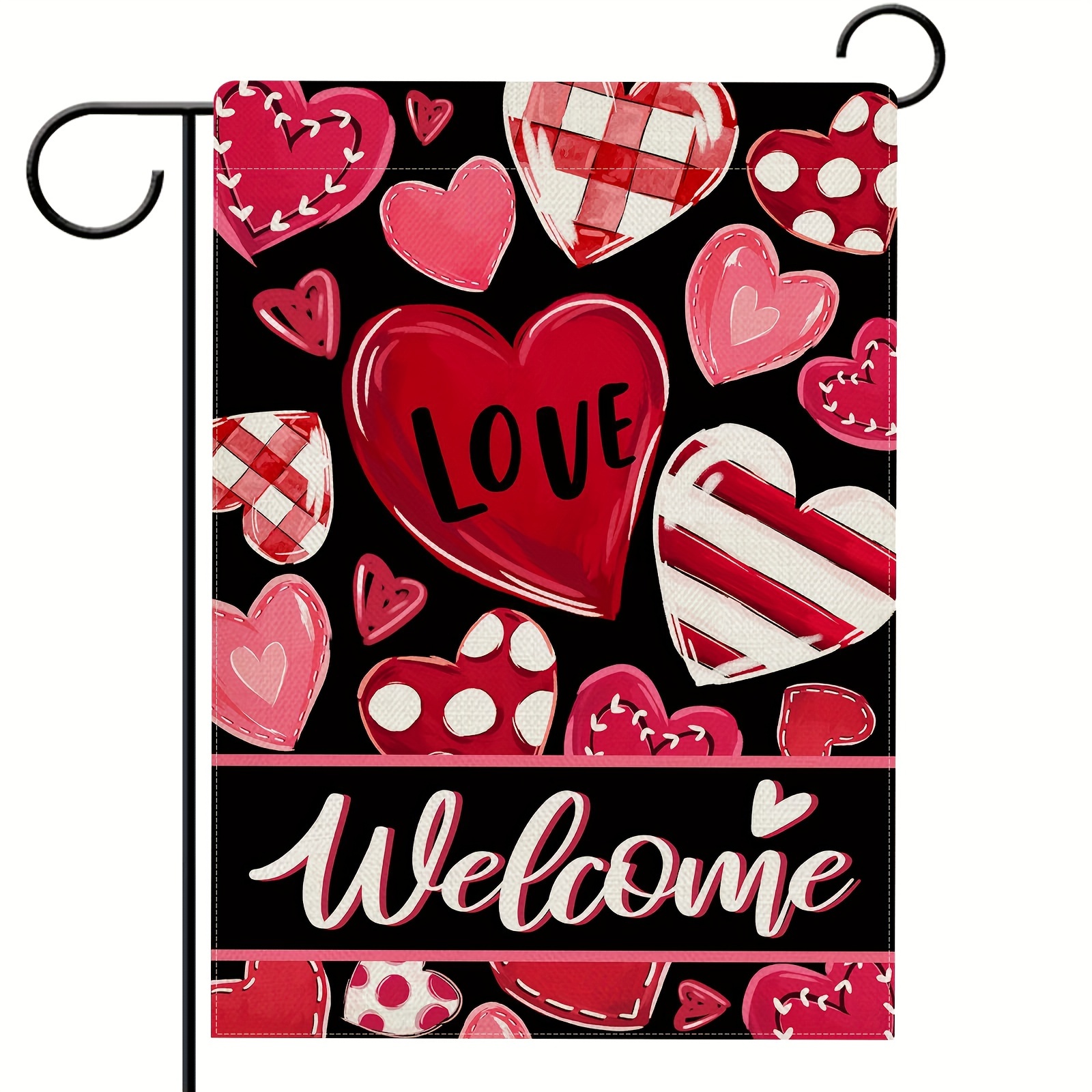 Garden Flag Valentine's Day Red Love Hearts Garden Flag - Temu Ireland