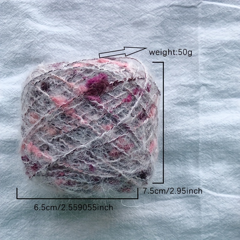 50g Variegated Yarn Acrylic Nylon Wool Blend Soft Skin Friendly Non ...