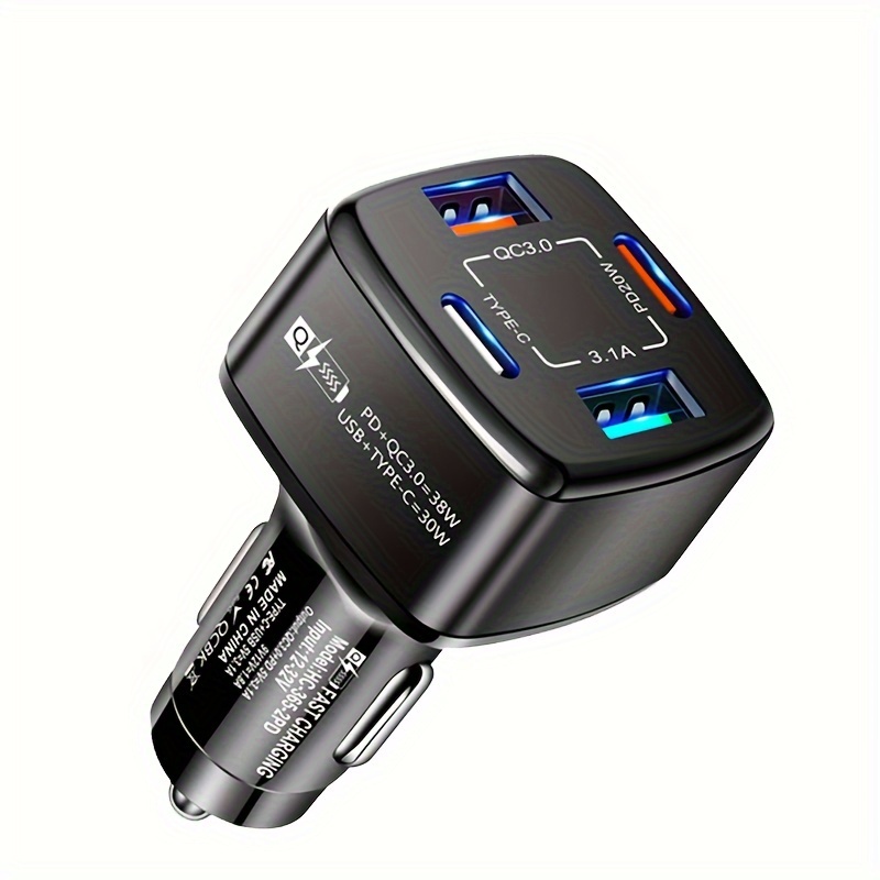 2usb Type c Car Charging Cell Phones Adapter - Temu Australia