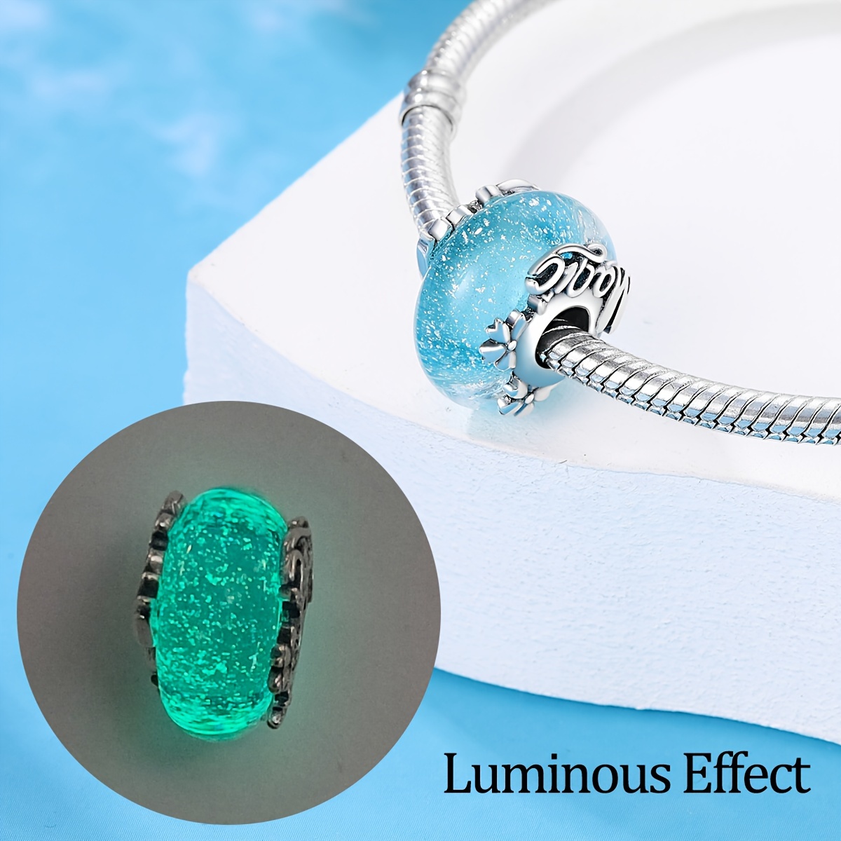 Silver Plated Blue Ocean Shell Fish Cherry Grey - Temu United Kingdom