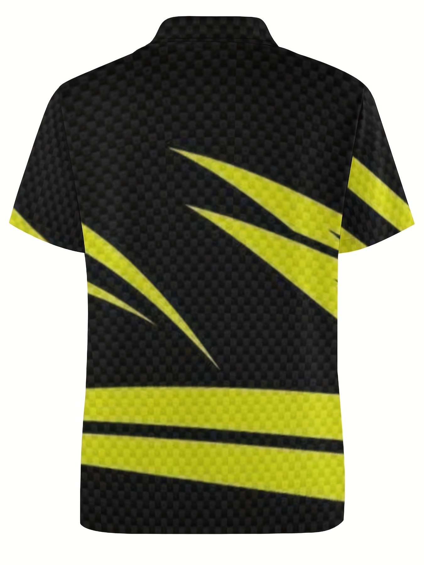 Fluorescent Color Irregular Geometric Pattern Casual Slightly Stretch