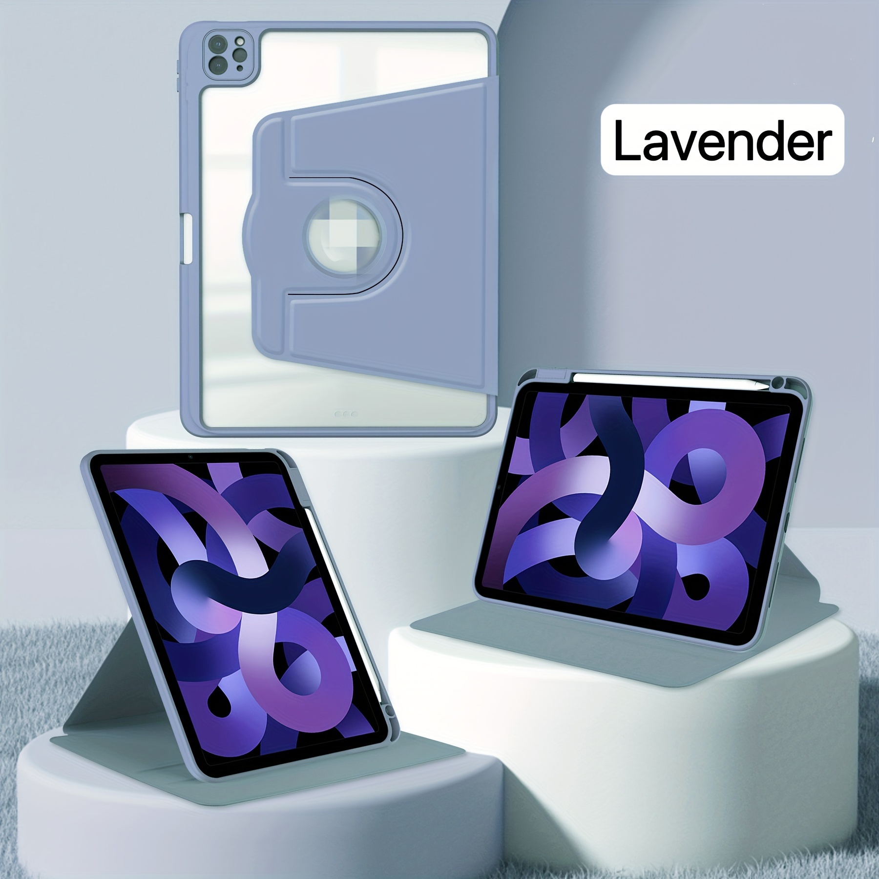 720° Rotating Ipad Pro Case Air5 Acrylic 10.2 Flat - Temu Australia