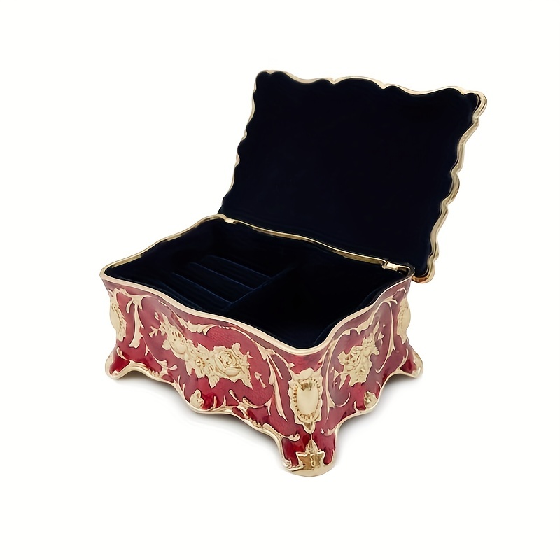 Creative Enamel Inlaid Jewelry Box Wedding High end Jewelry - Temu