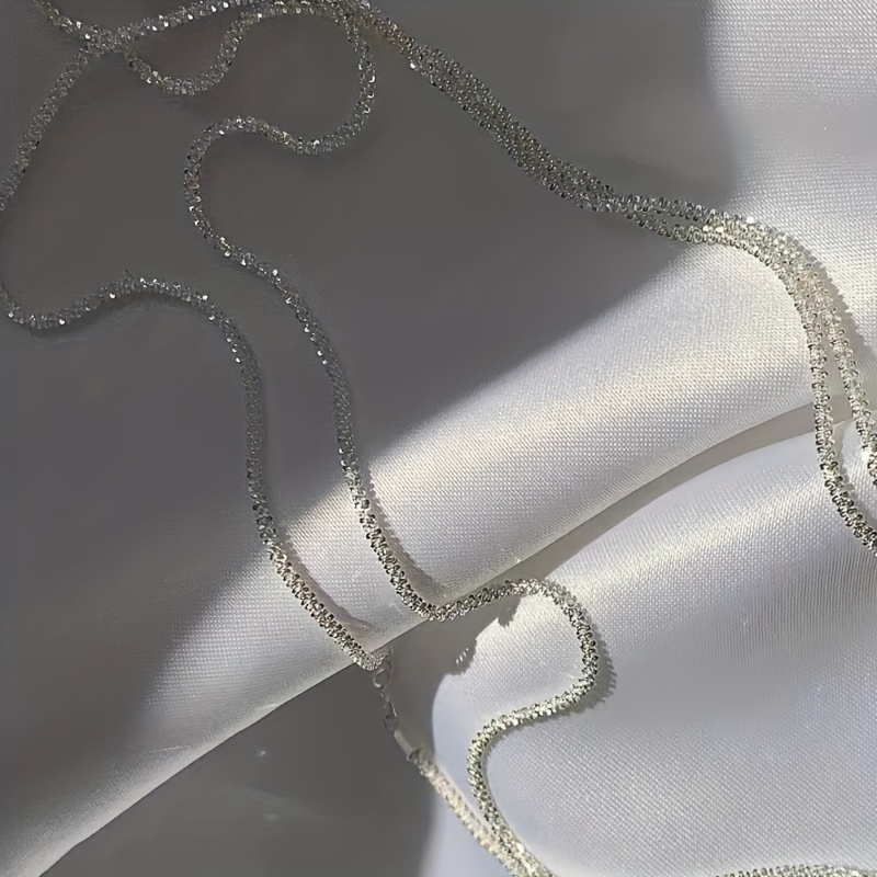 Luxury Sparkling Luminous Chain Necklace Men Women - Temu United Kingdom