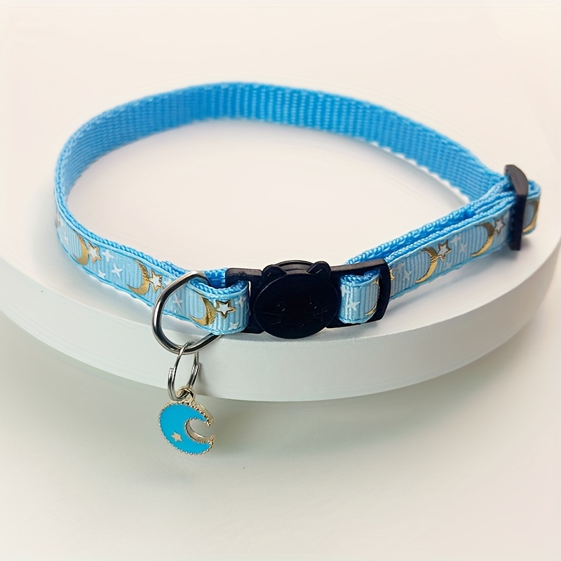 Adjustable Pet Cat Collar Sparkling Star Moon Pet Cat Collar - Temu ...
