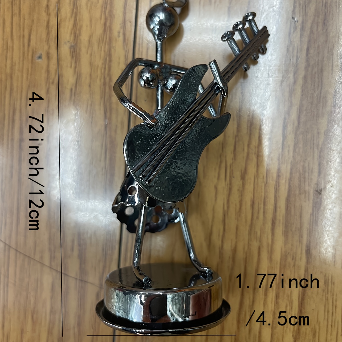 Metal Musician Guitarist Statue Musical Instrument Little - Temu