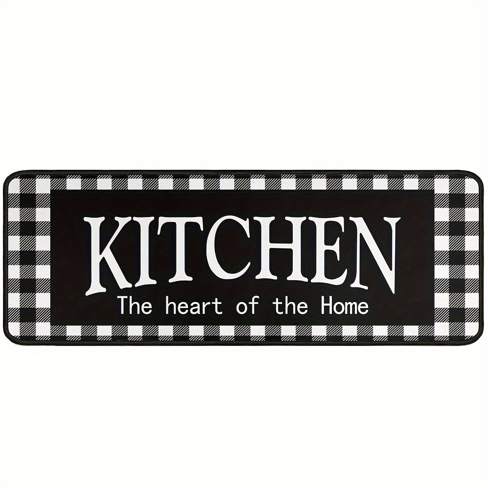 Buffalo Grid Pattern Kitchen Mats Machine Washable Rugs - Temu Ireland