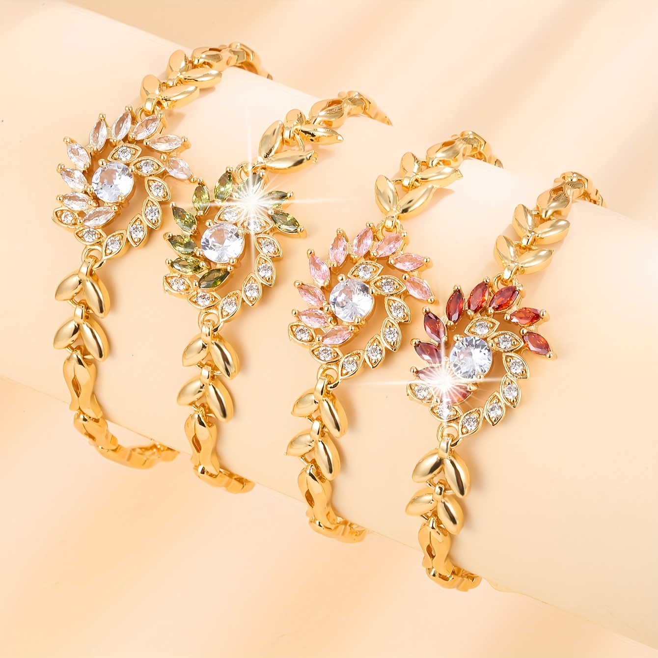 Shiny Iced Out Cz Tennis Bracelet Elegant Hand Chain Jewelry - Temu ...