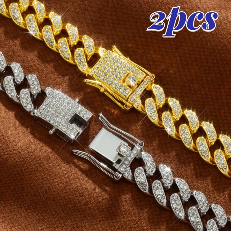 Hip hop Rap Accessories Fashion Wild Alloy Faux Diamond - Temu Portugal