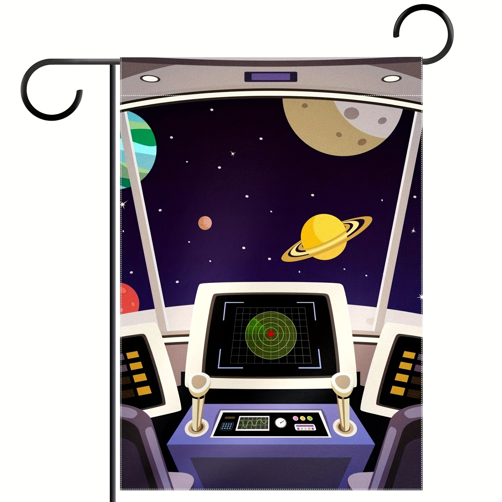 Garden Flag Outer Space Polyester Flag Yard Outdoor Lawn - Temu Australia