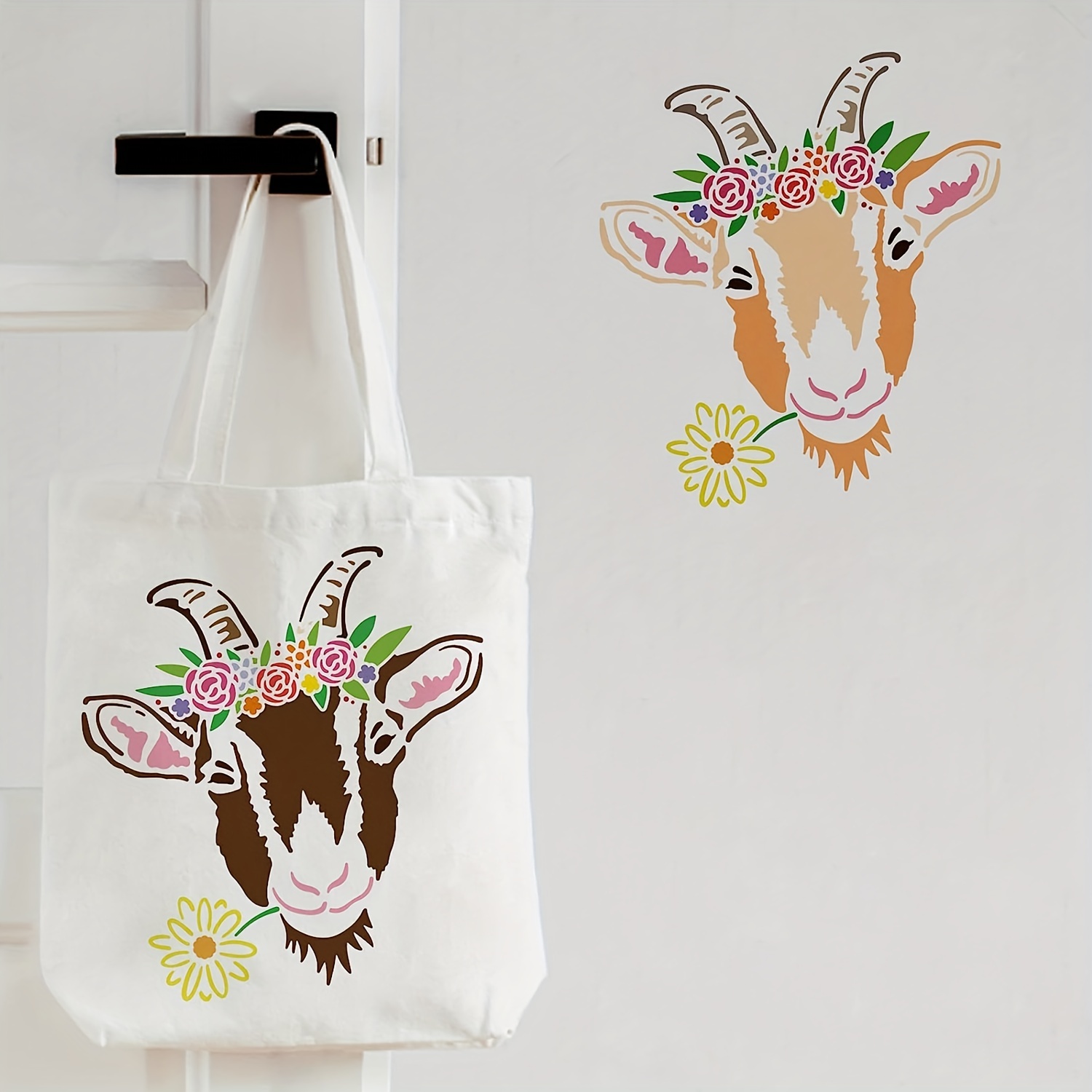 Reusable Square Painting Template Sheep Head Shape - Temu