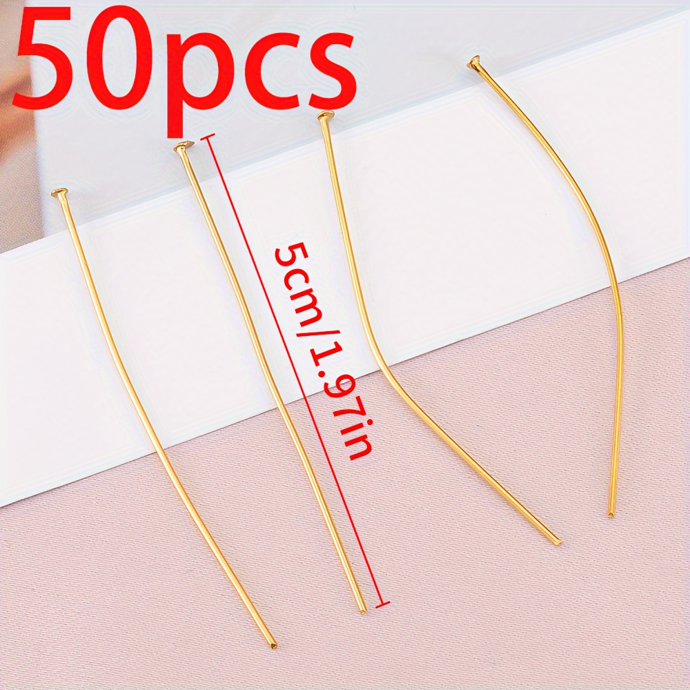 Stainless Steel Pins Golden Steel Color Flat Head T shape - Temu Ireland