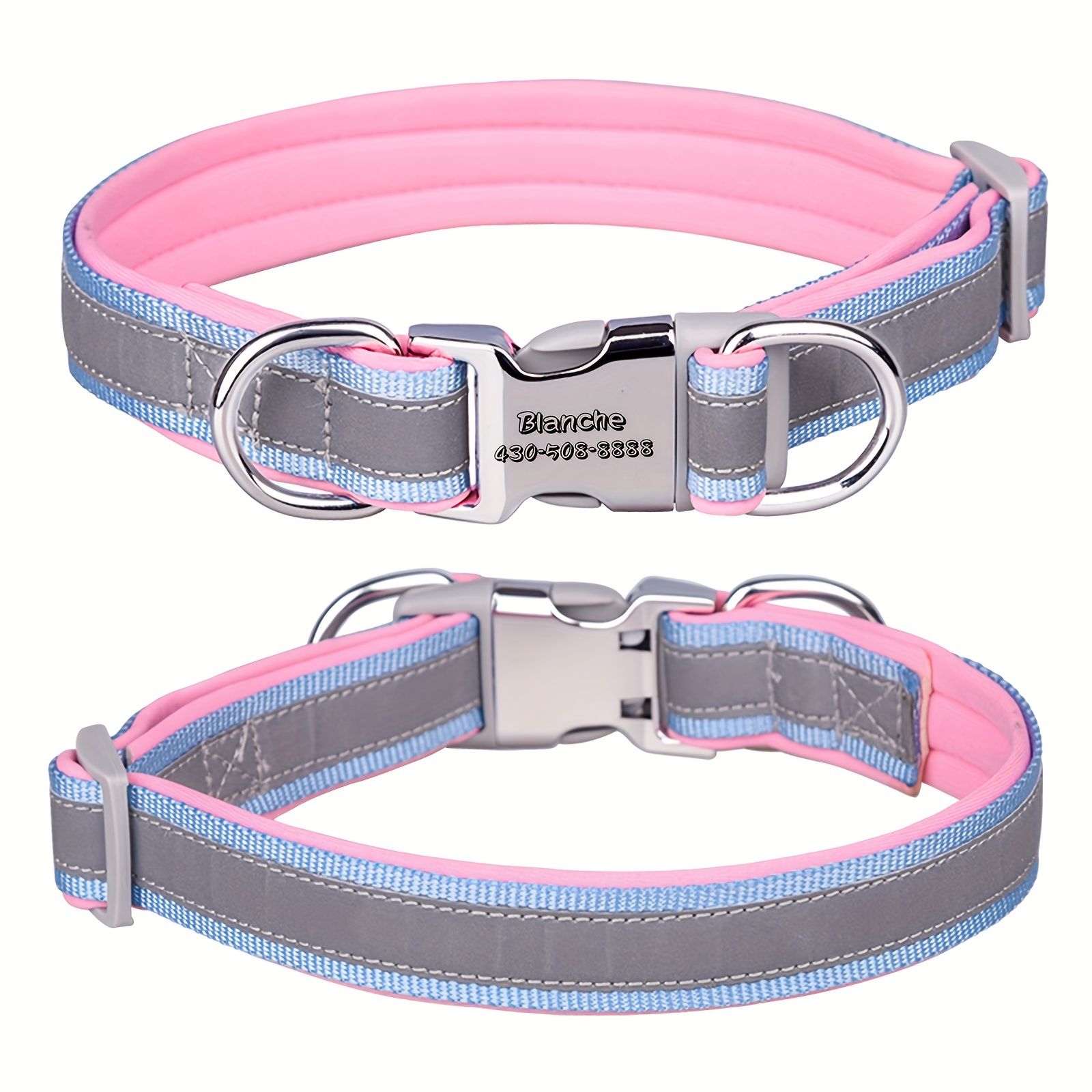 Custom Nylon Pet Collar Breathable Comfortable Dog Collar - Temu Australia