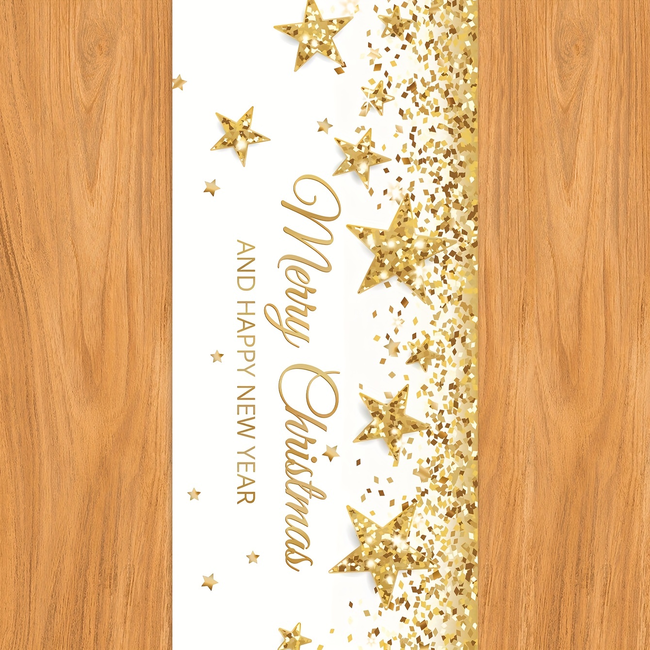 Polyester Table Runner Merry Christmas Table Runner Santa - Temu New ...